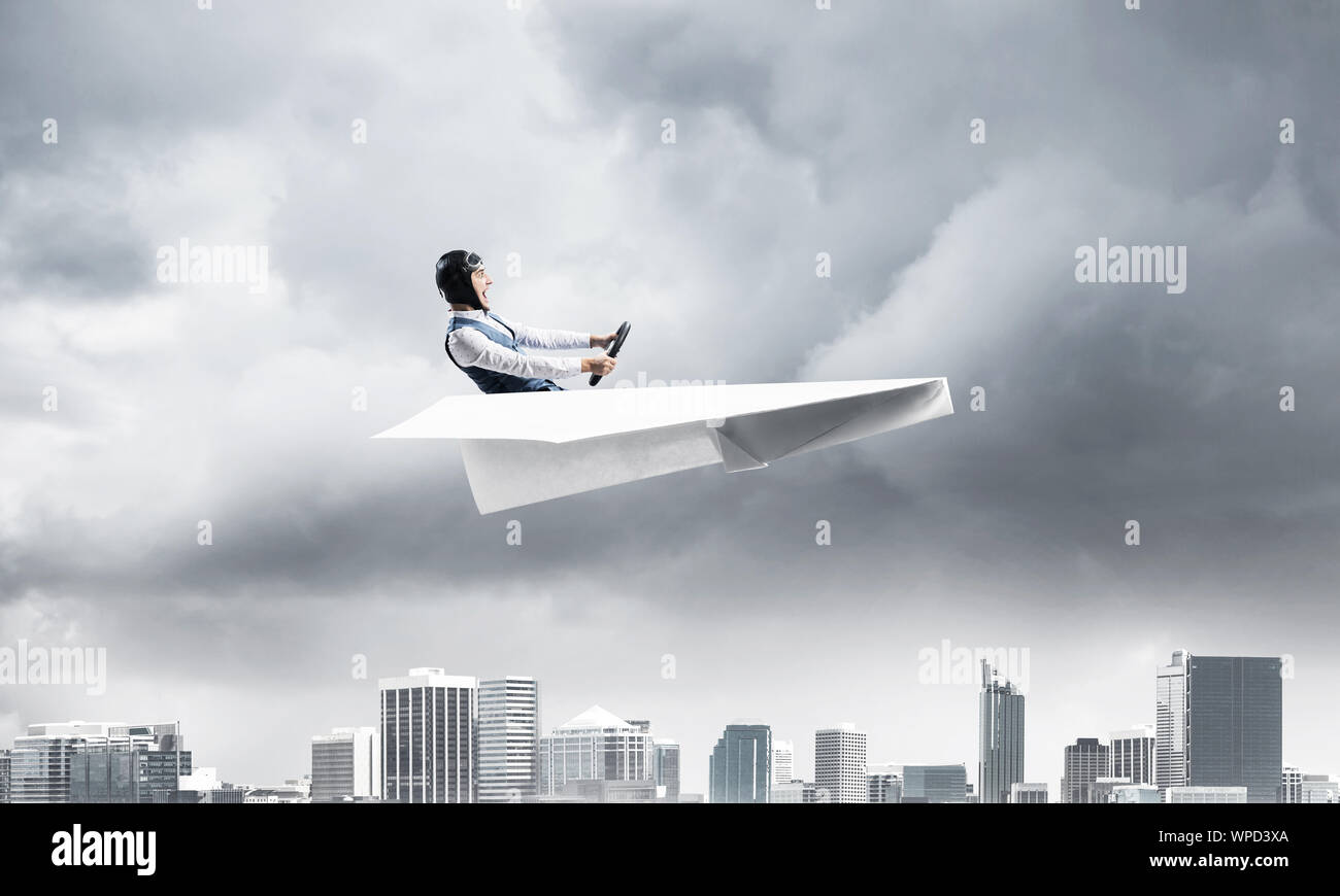 Paper Airplane Side View