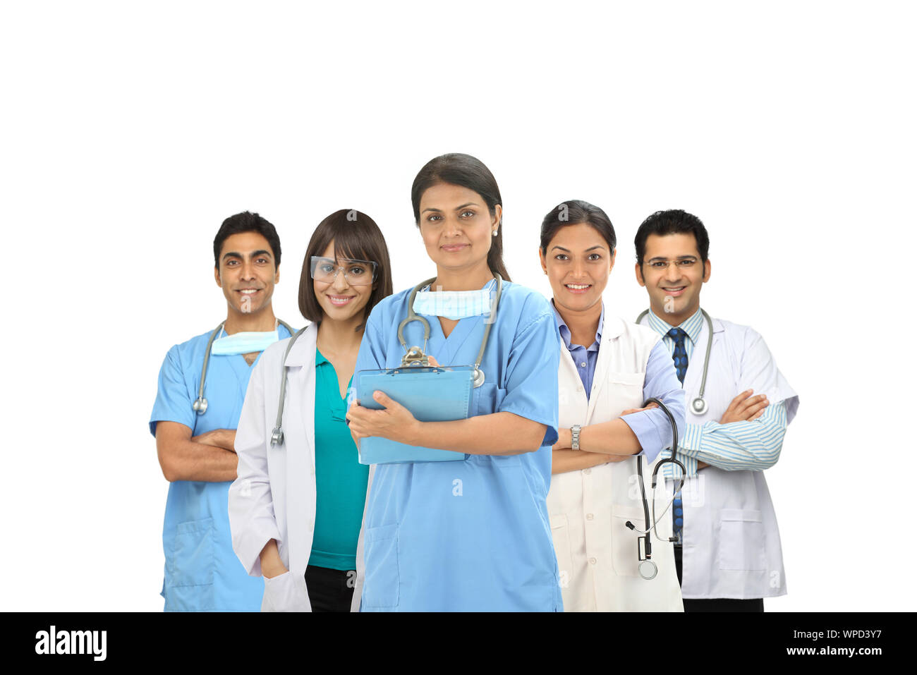 Indian doctors medical team crossed hi-res stock photography and images - Alamy