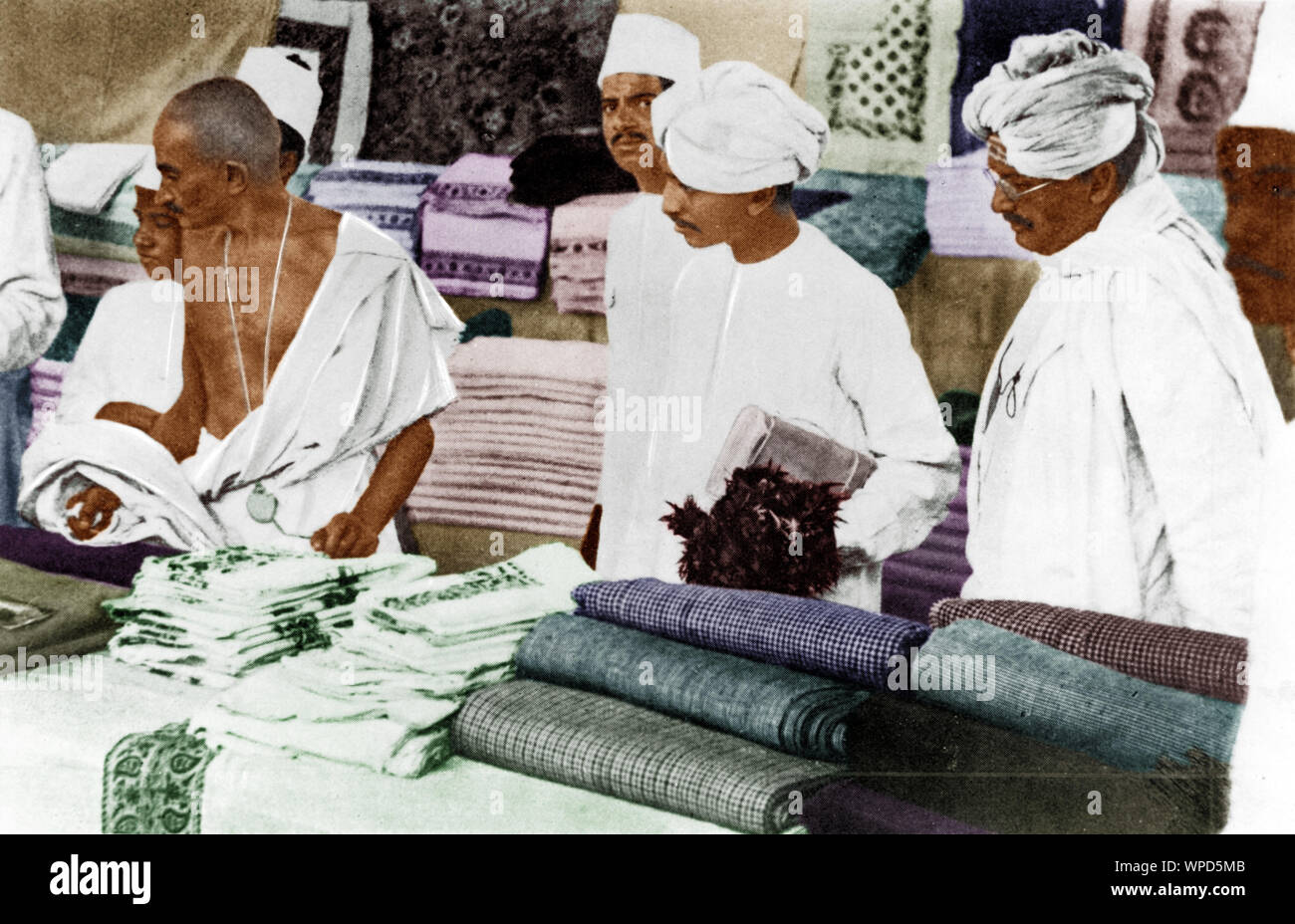 Mahatma Gandhi opening khadi exhibition in Bombay, Mumbai, Maharashtra ...