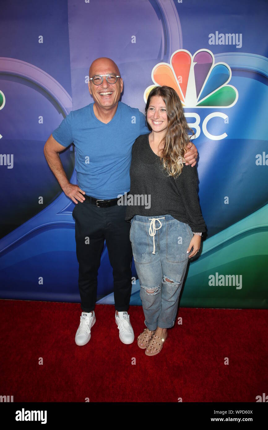 2019 TCA NBC Press Tour Carpet Featuring: Howie Mandel, Jackie Shultz ...