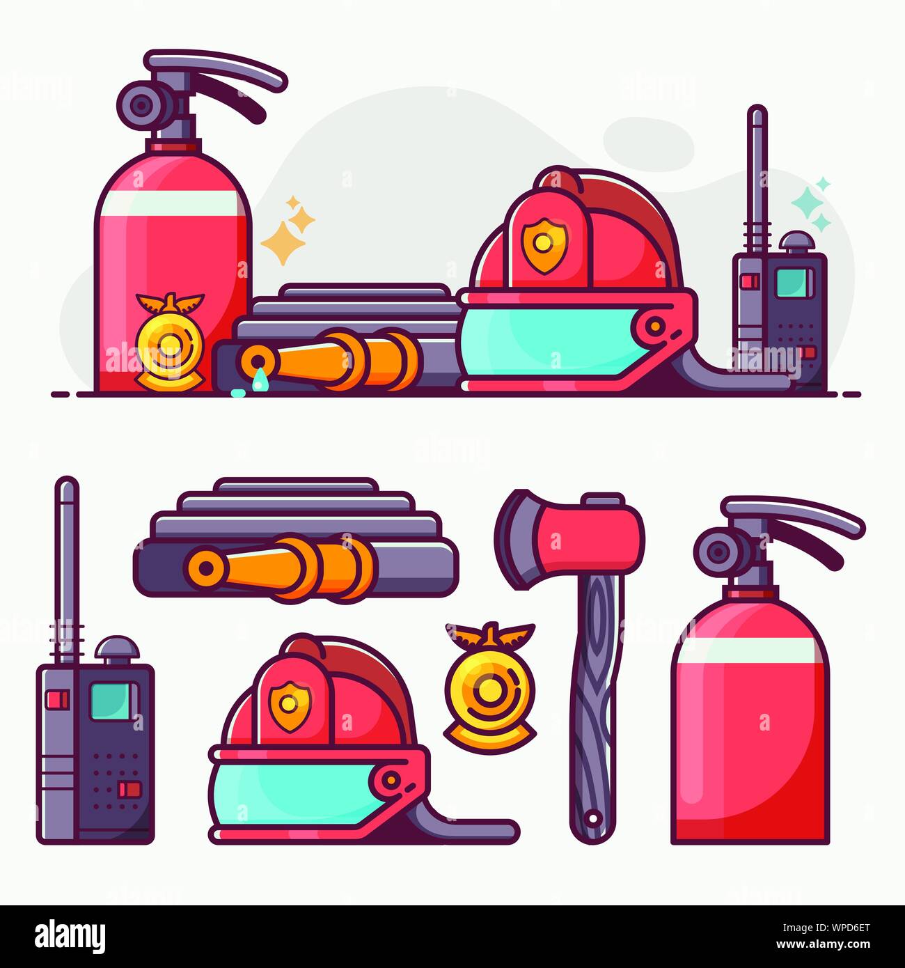 Firefighting tool Stock Vector Images - Alamy