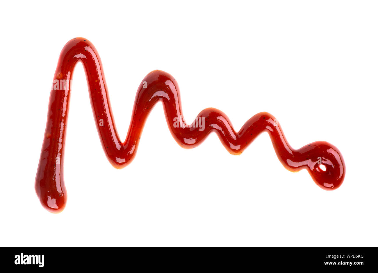 Barbecue sauce drop, isolated on white background. BBQ tomato sauce ...