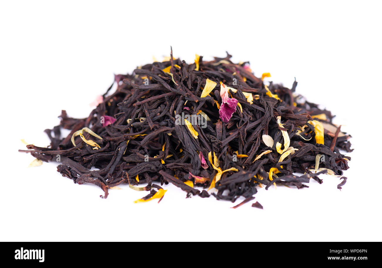 Black ceylon tea with rose petals, cornflowers, sunflower and almond ...