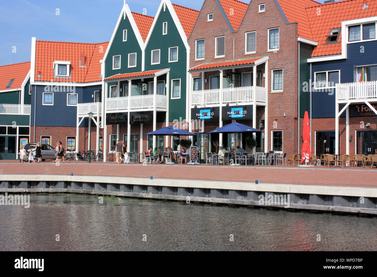 Old wooden houses in Volendam were built completely of wood and the ...