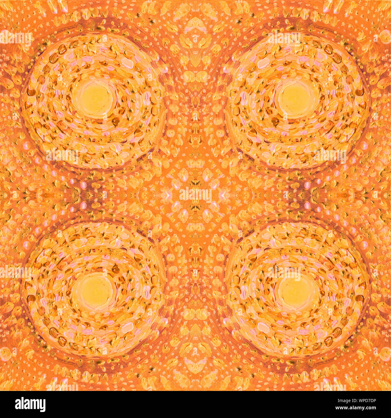 Acrylic painting on canvas in the form of a gold sphere Stock Photo - Alamy