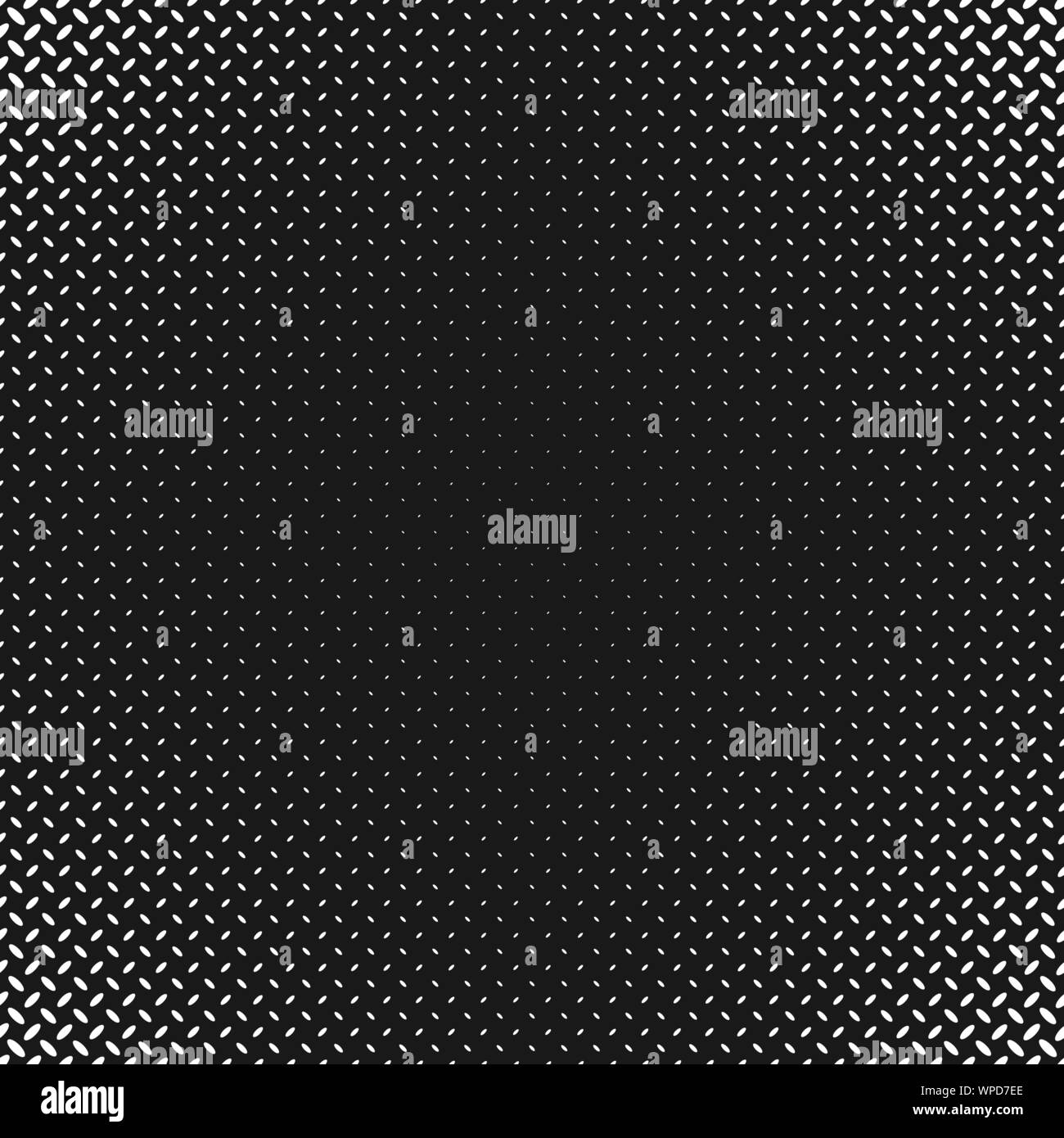 Monochrome geometric halftone ellipse pattern background design - abstract vector illustration ...