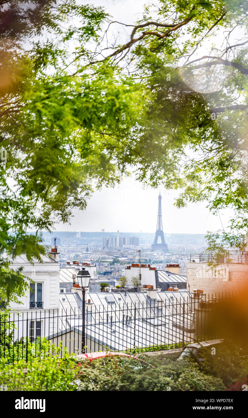 Paris cityscape overlooking the target and dream of tourists famous ...