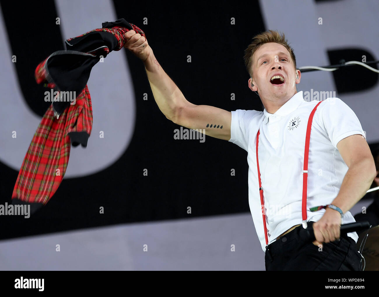Berlin, Germany. 08th Sep, 2019. Felix Brummer, singer of the band ...