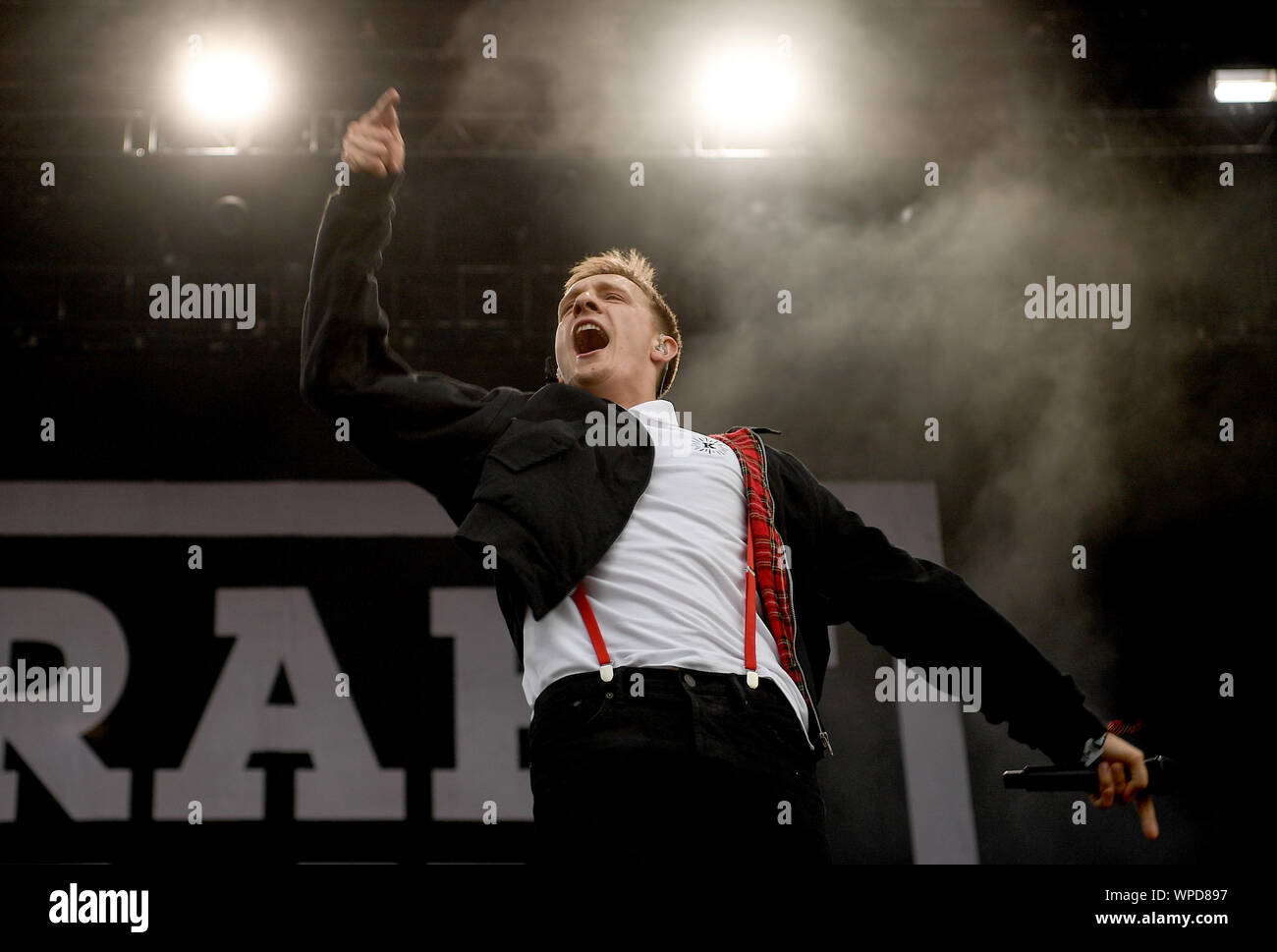 Berlin, Germany. 08th Sep, 2019. Felix Brummer, singer of the band ...