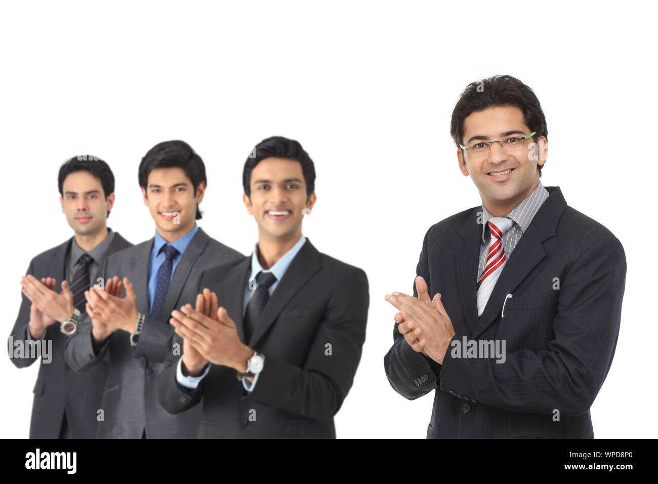 Business executives clapping Stock Photo - Alamy