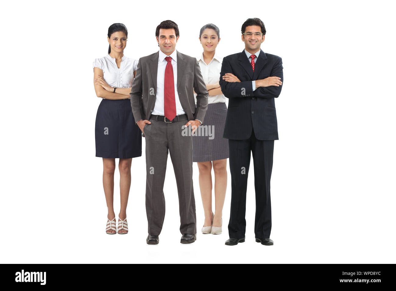 Group of business executives standing together Stock Photo - Alamy