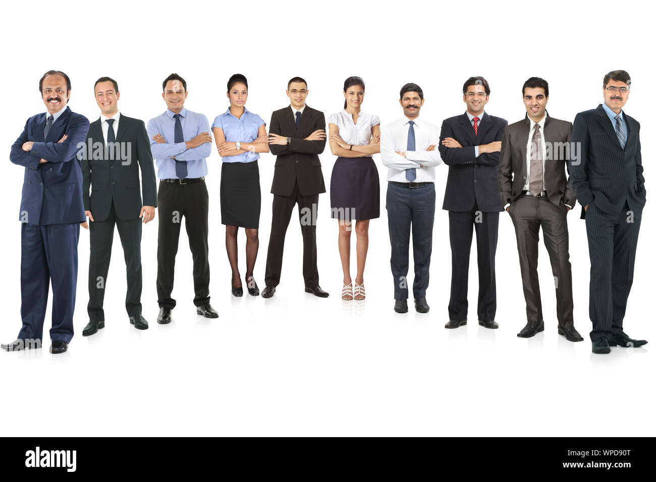 Group of business executives standing together Stock Photo - Alamy