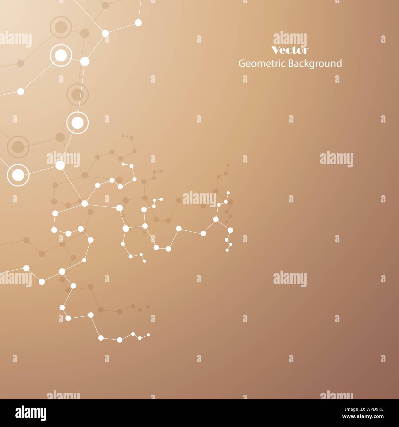 Technical abstract background with connecting dots and lines Stock ...