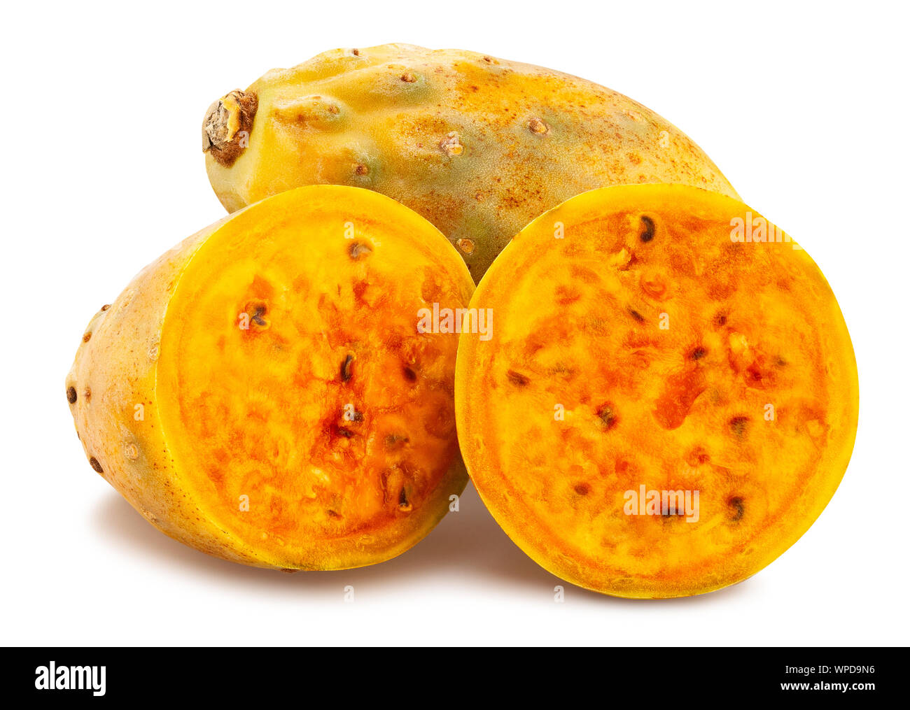 sliced prickly pear tuna fruit path isolated on white Stock Photo - Alamy