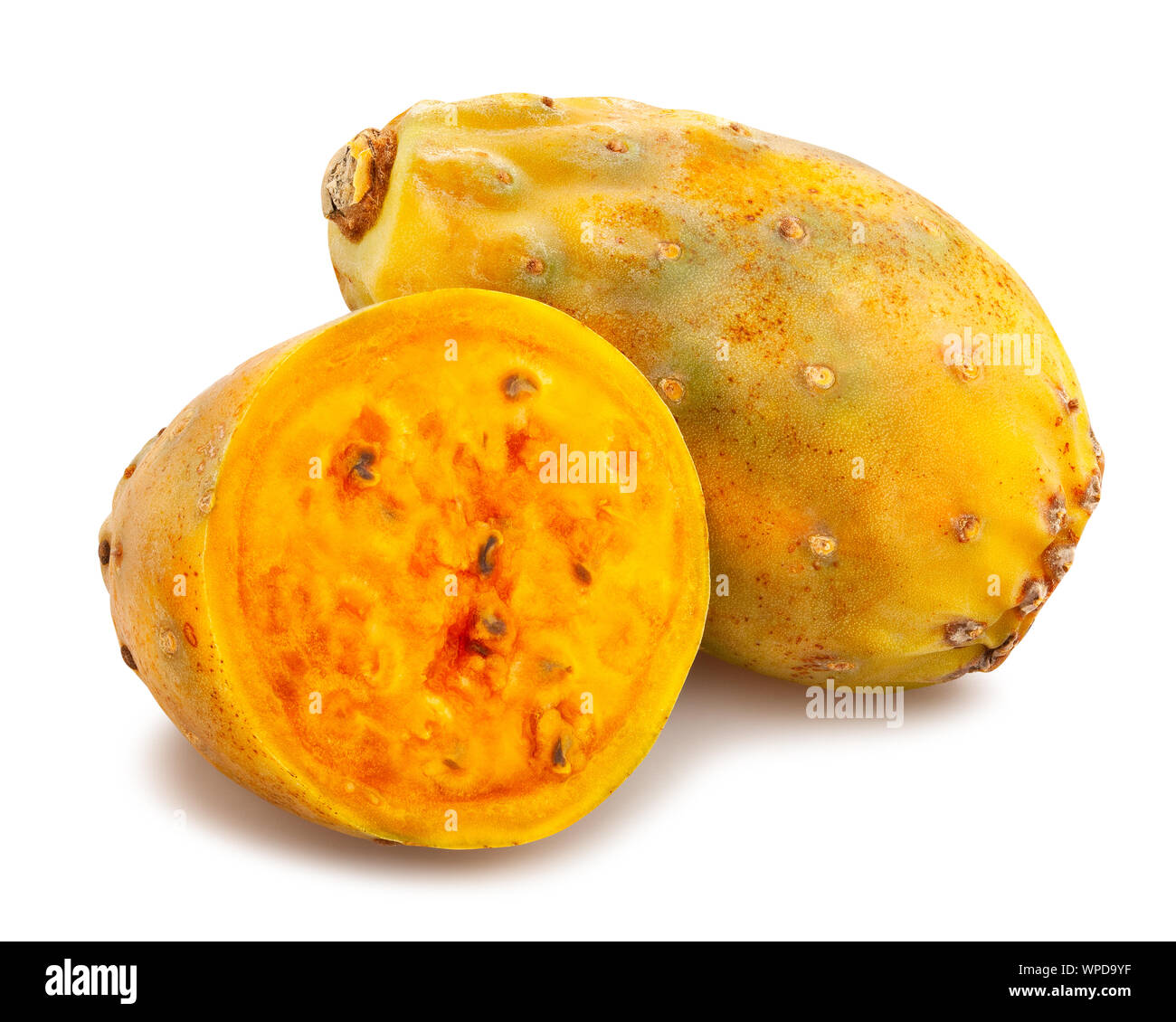 sliced prickly pear tuna fruit path isolated on white Stock Photo - Alamy