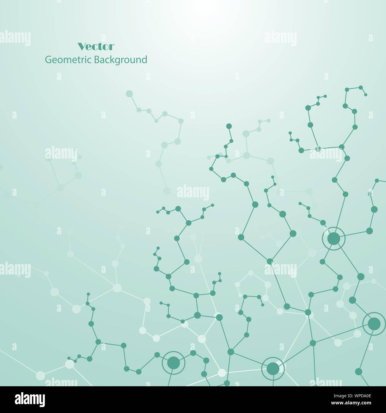 Technical abstract background with connecting dots and lines Stock ...