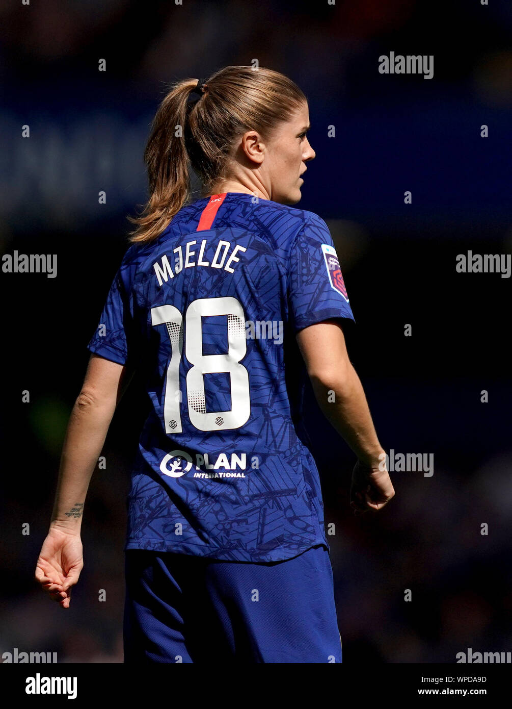 Chelsea women's Maren Mjelde during the FA Women's Super League match ...