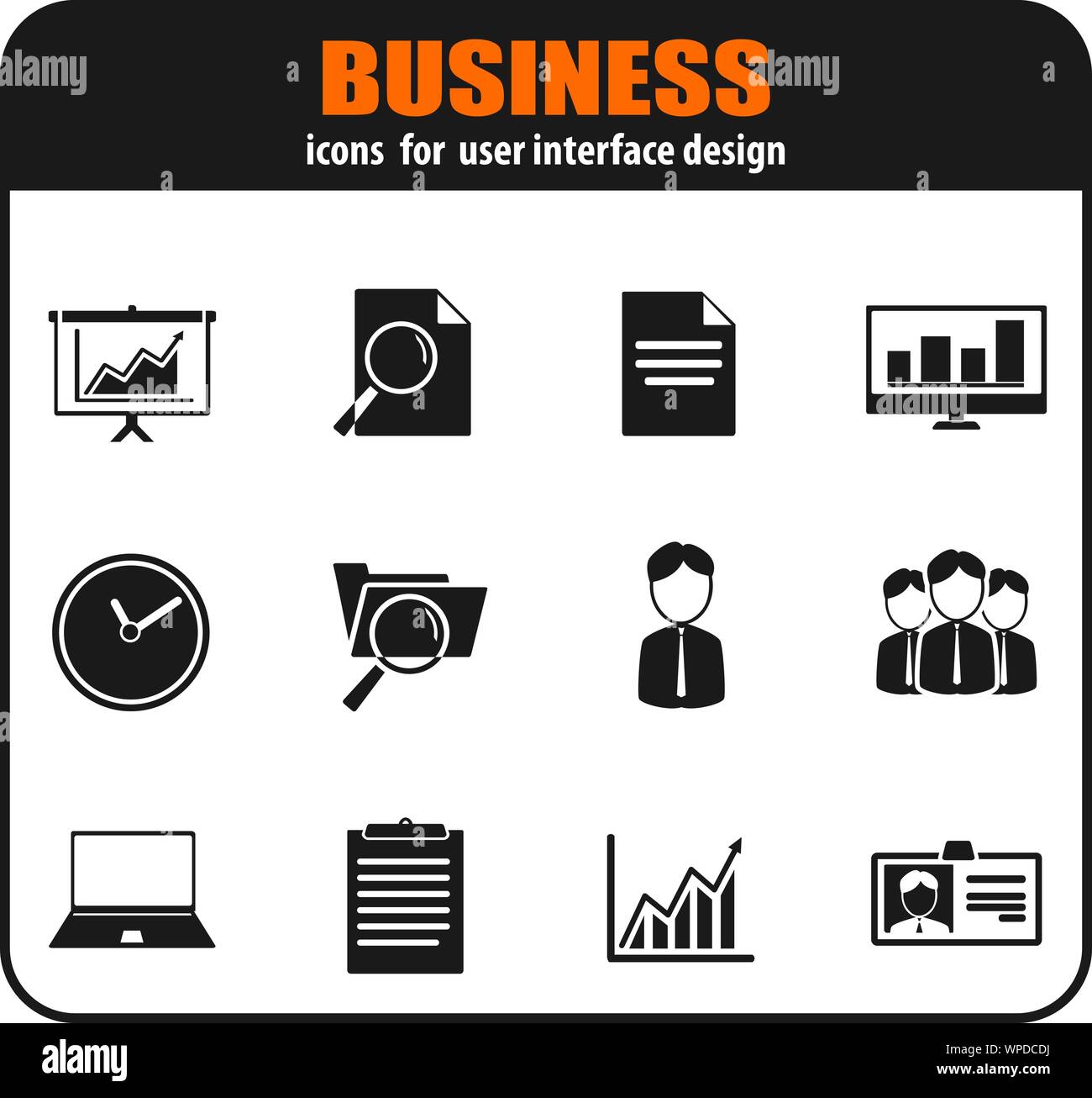 Business icon set Stock Vector Image & Art - Alamy