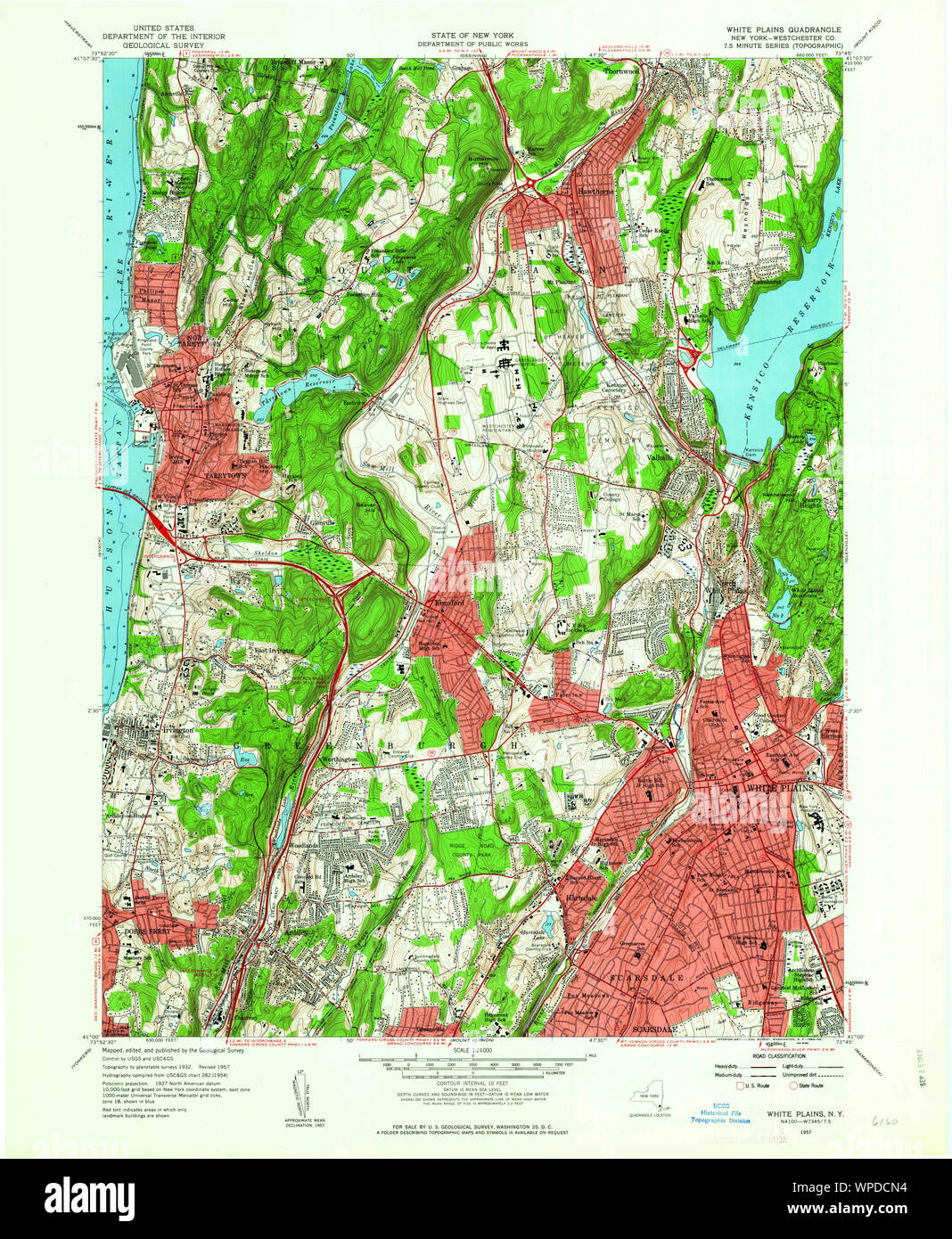 Map of white plains new york hi-res stock photography and images - Alamy