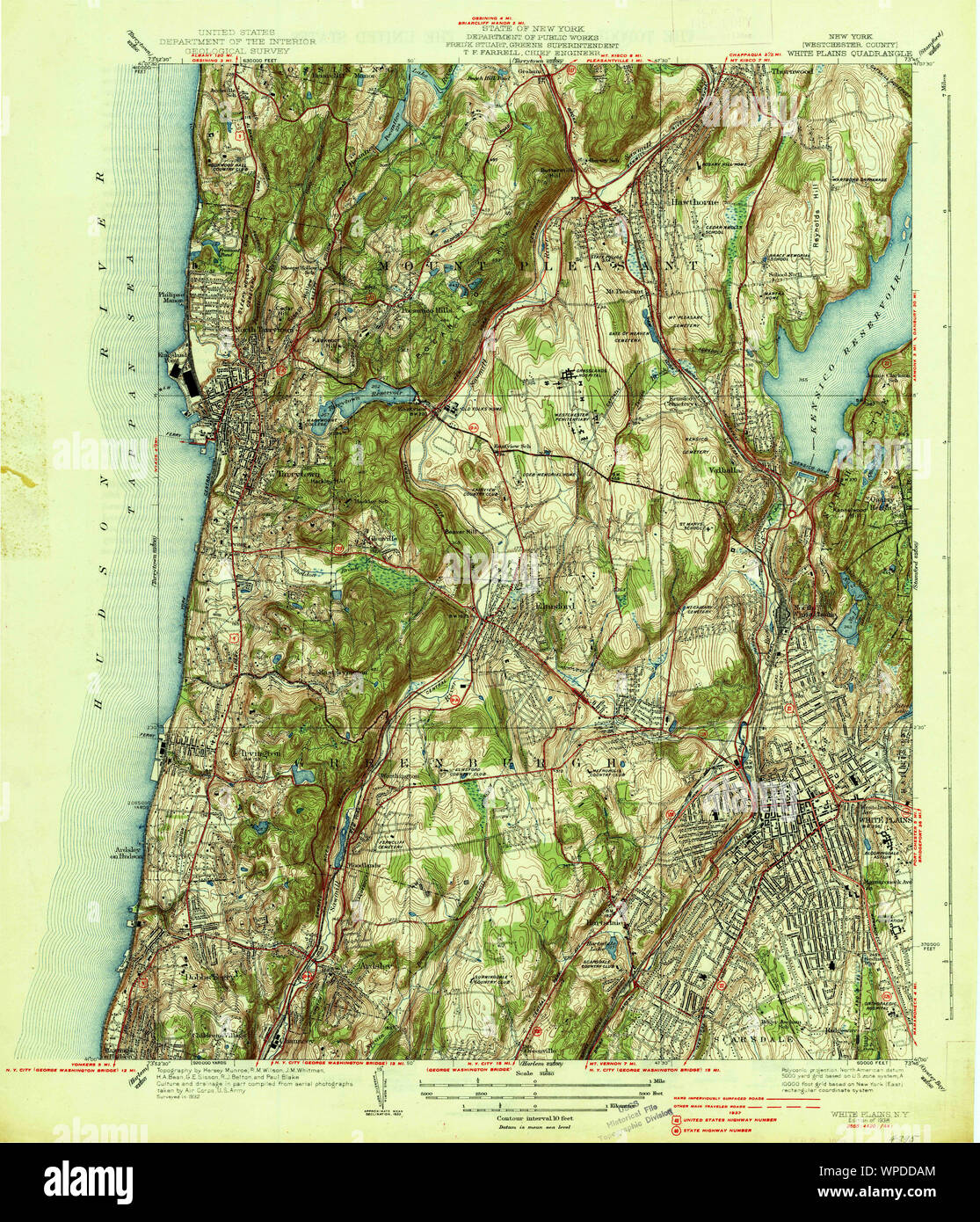 Map of white plains new york hi-res stock photography and images - Alamy