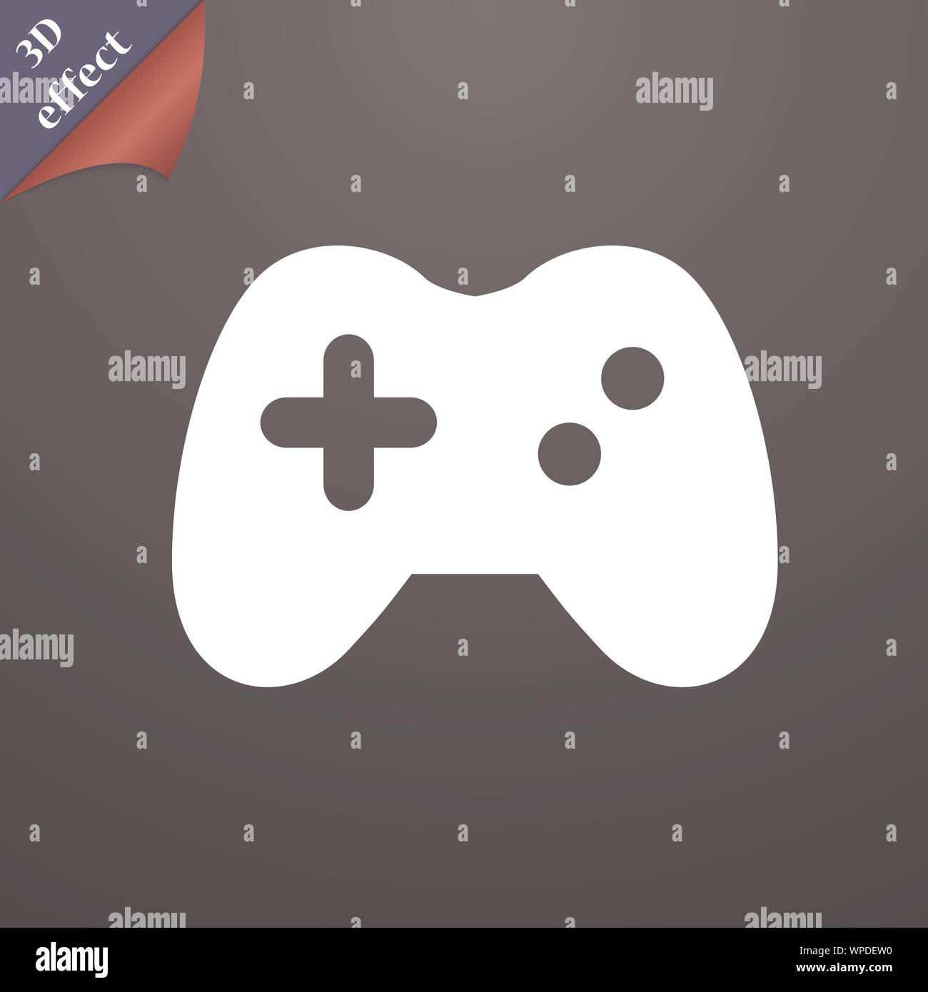 Joystick icon symbol. 3D style. Trendy, modern design with space for ...