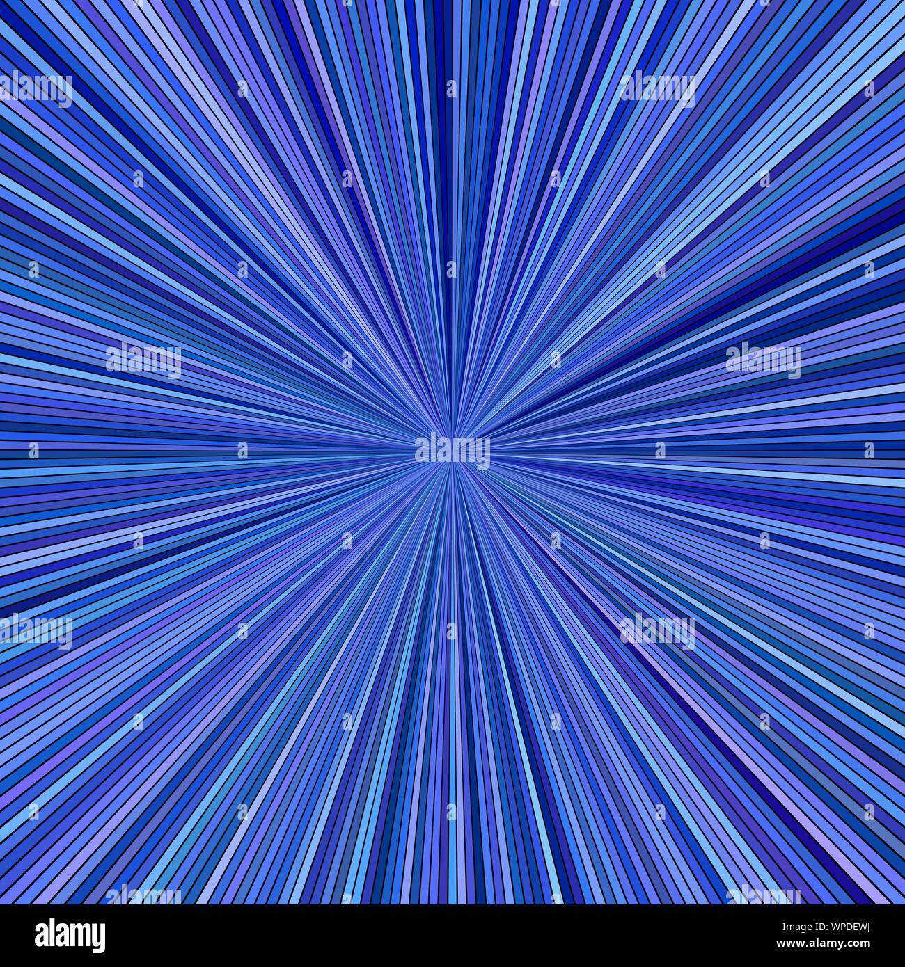 Blue Psychedelic Abstract Star Burst Background Vector Illustration