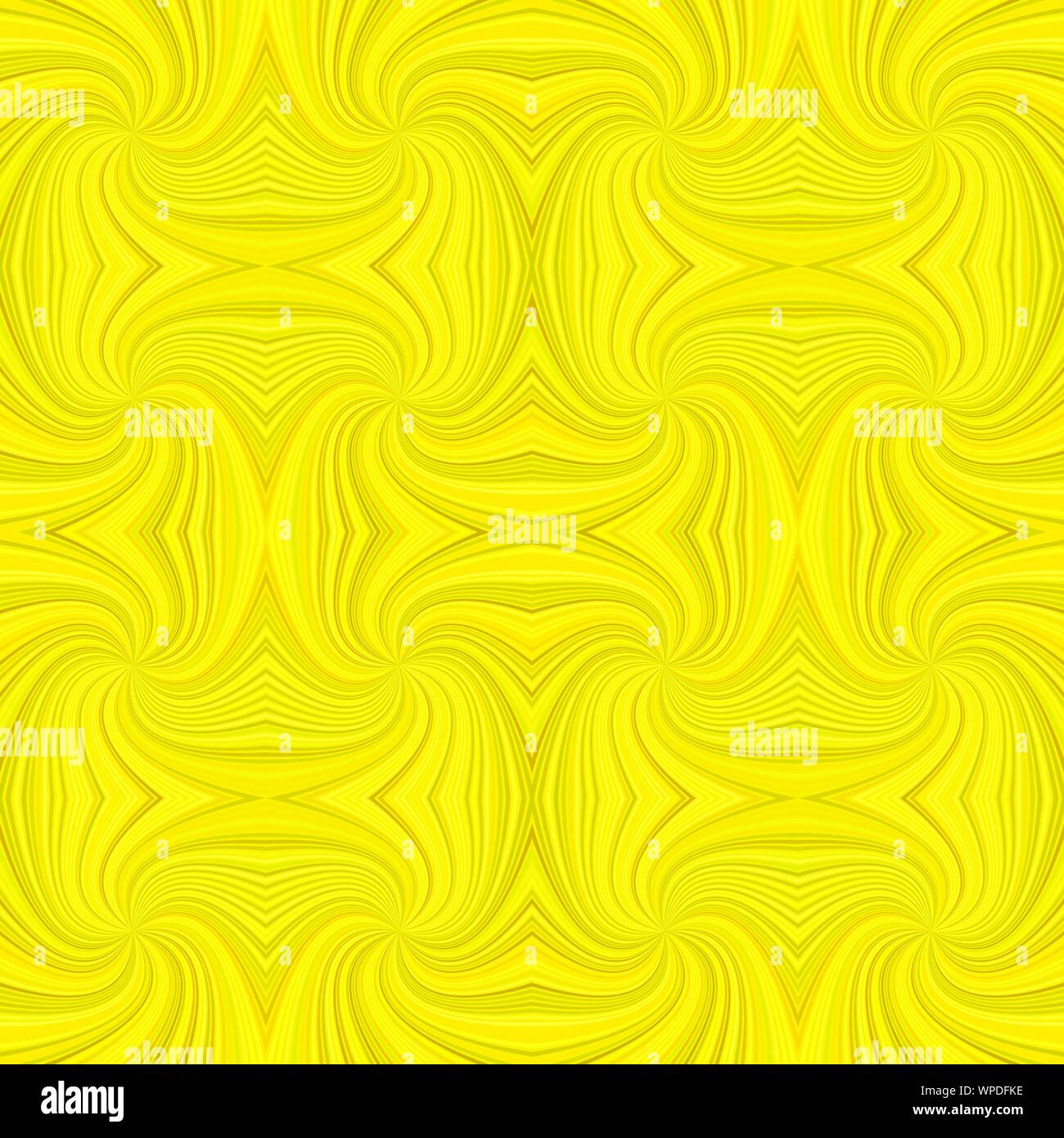 Yellow seamless abstract hypnotic spiral stripe pattern background ...