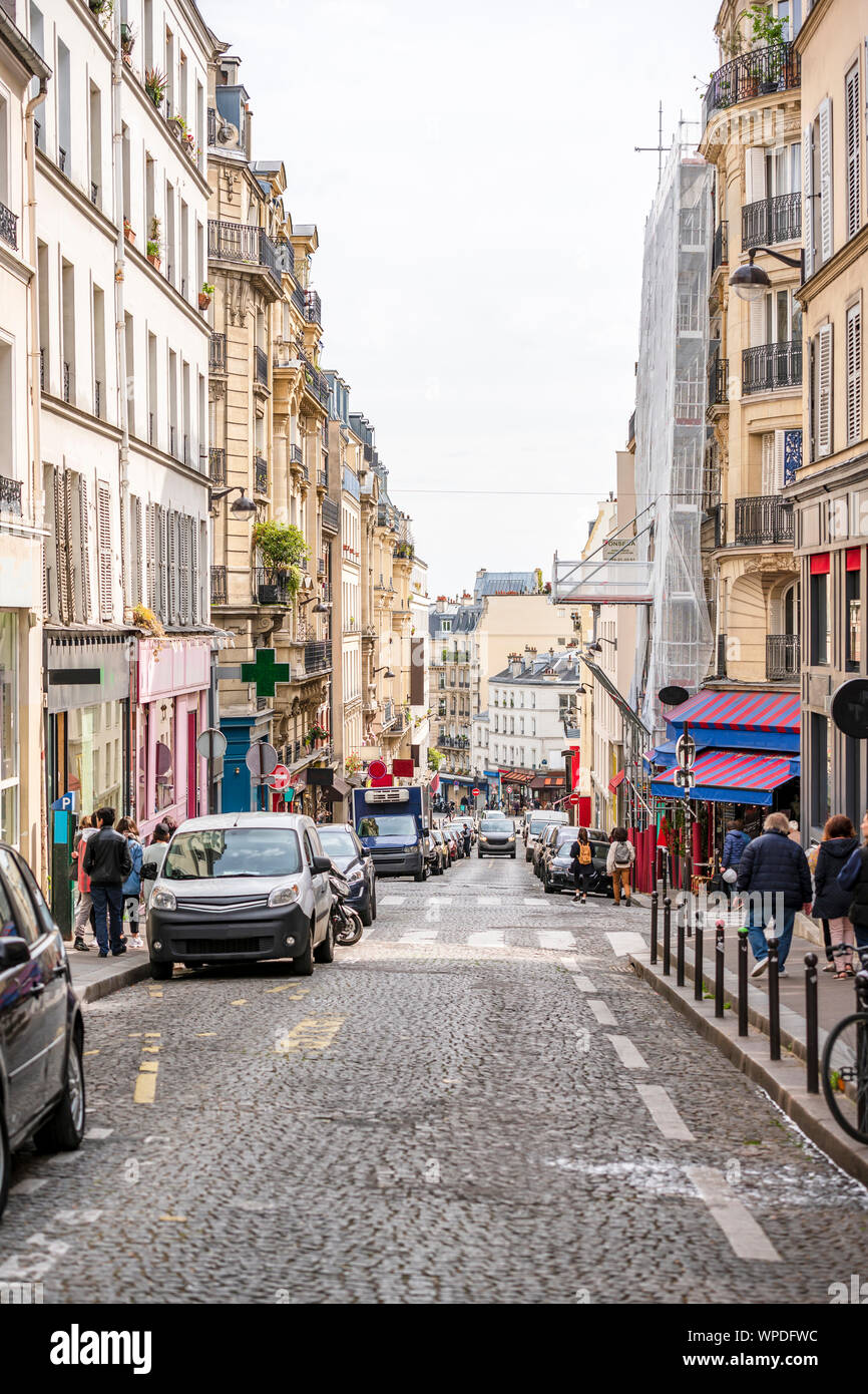 Parisian streets attract of tourists with their unique charm of ...