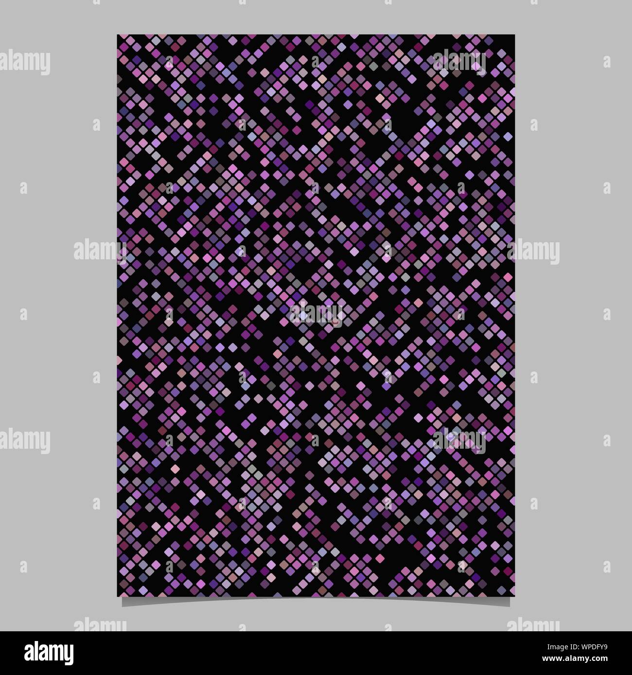 Purple diagonal square pattern poster design - vector mosaic document background Stock Vector ...