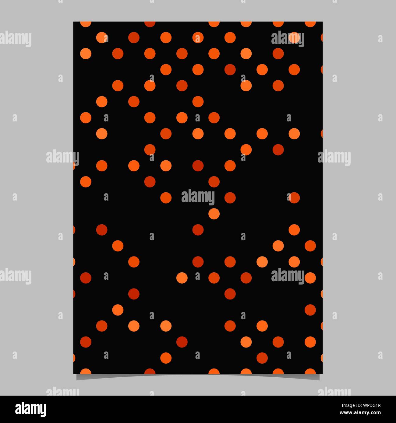 Red Abstract Dot Pattern Brochure Background Vector Stationery Template Design Stock Vector