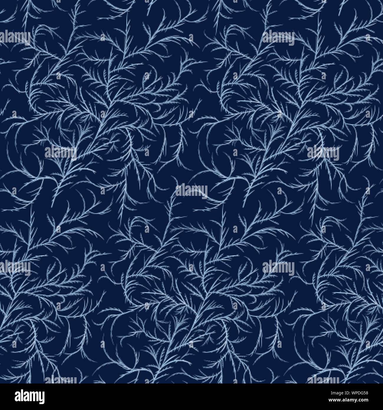 Seamless frost pattern. Tile winter ornament texture Stock Vector Image ...