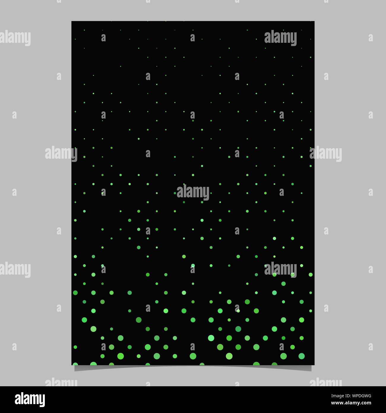 Color circle pattern poster template - vector document background with ...