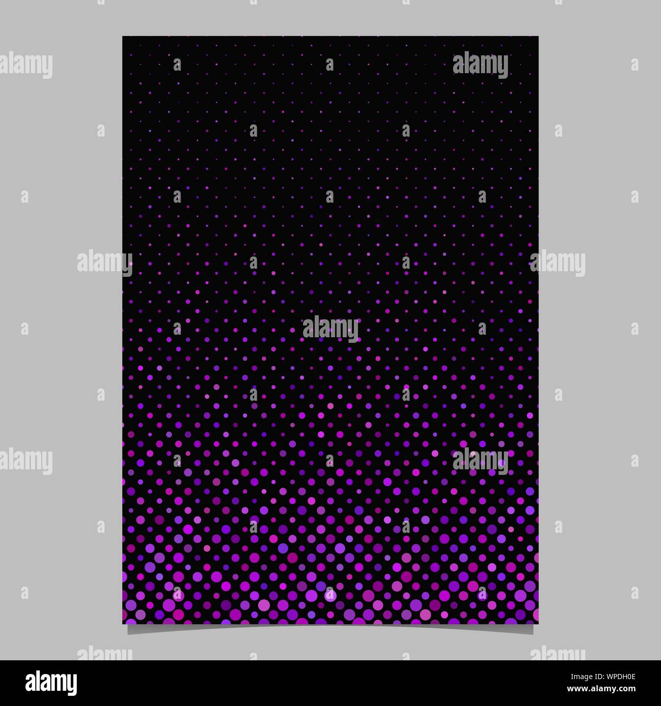 Geometric dot pattern background flyer template - vector illustration ...