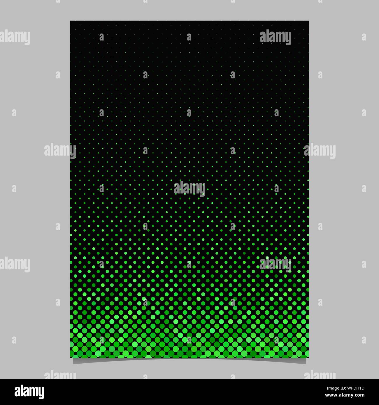 Green Abstract Dot Pattern Brochure Background Vector Stationery Template Design Stock Vector