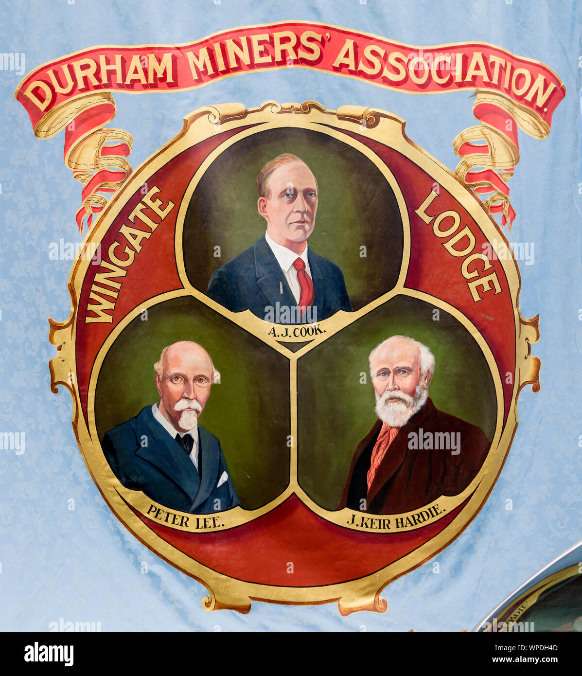 Wingate Lodge Banner at Durham Miners Gala, 2012 Stock Photo - Alamy