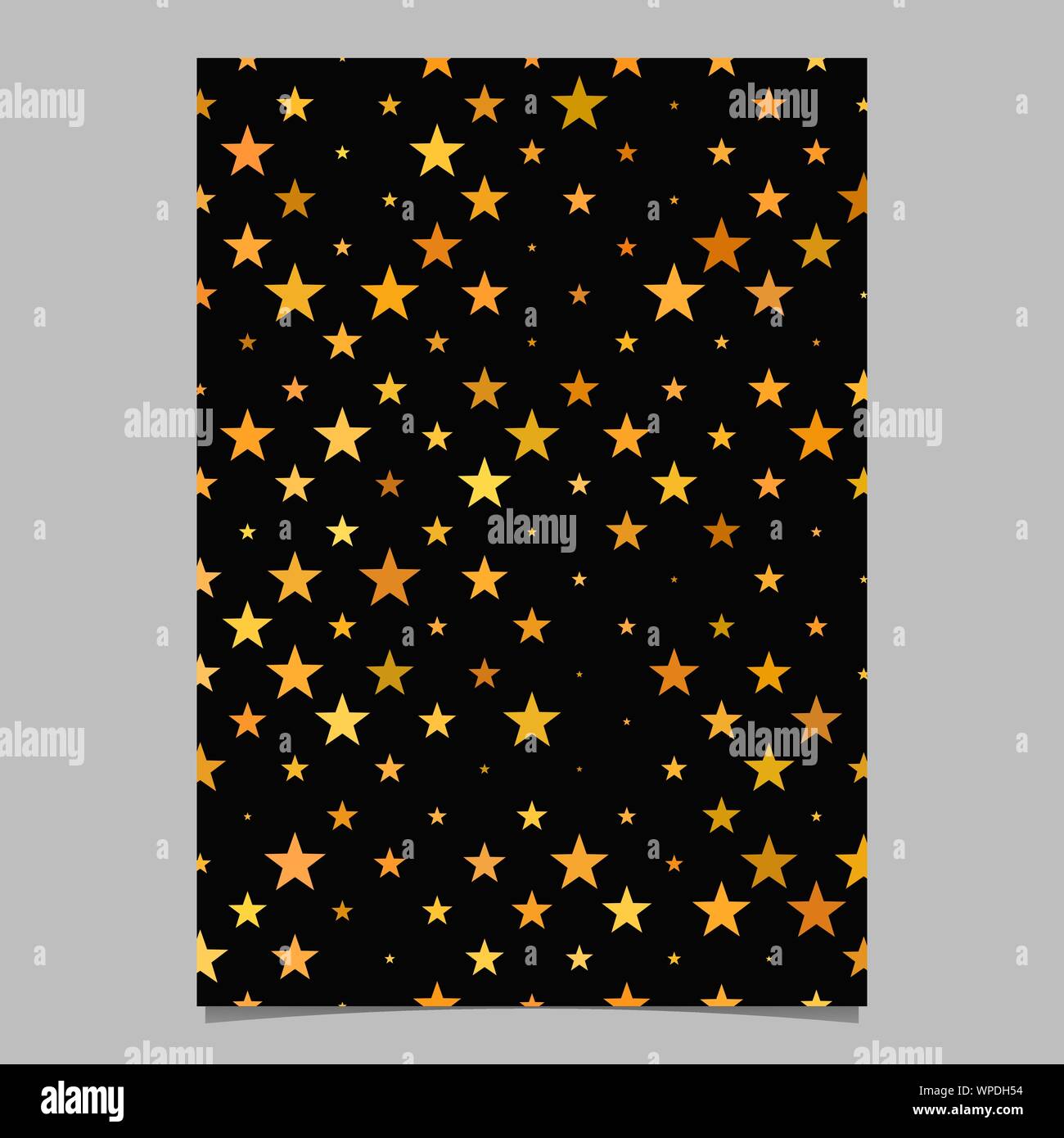 Star pattern brochure template - vector cover background graphic Stock ...