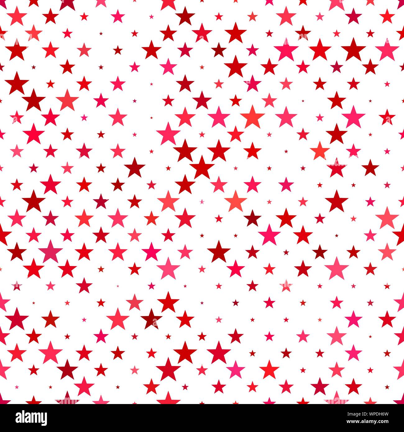 Red abstract seamless pentagram star pattern background - vector design ...