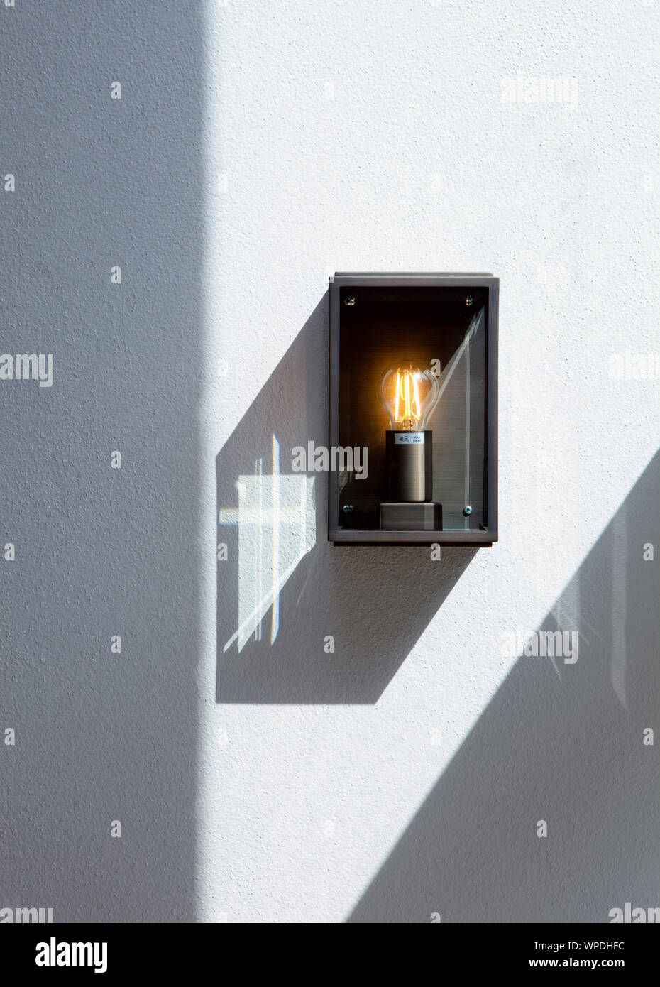 Modern electric lightbulb in a house interior Stock Photo - Alamy