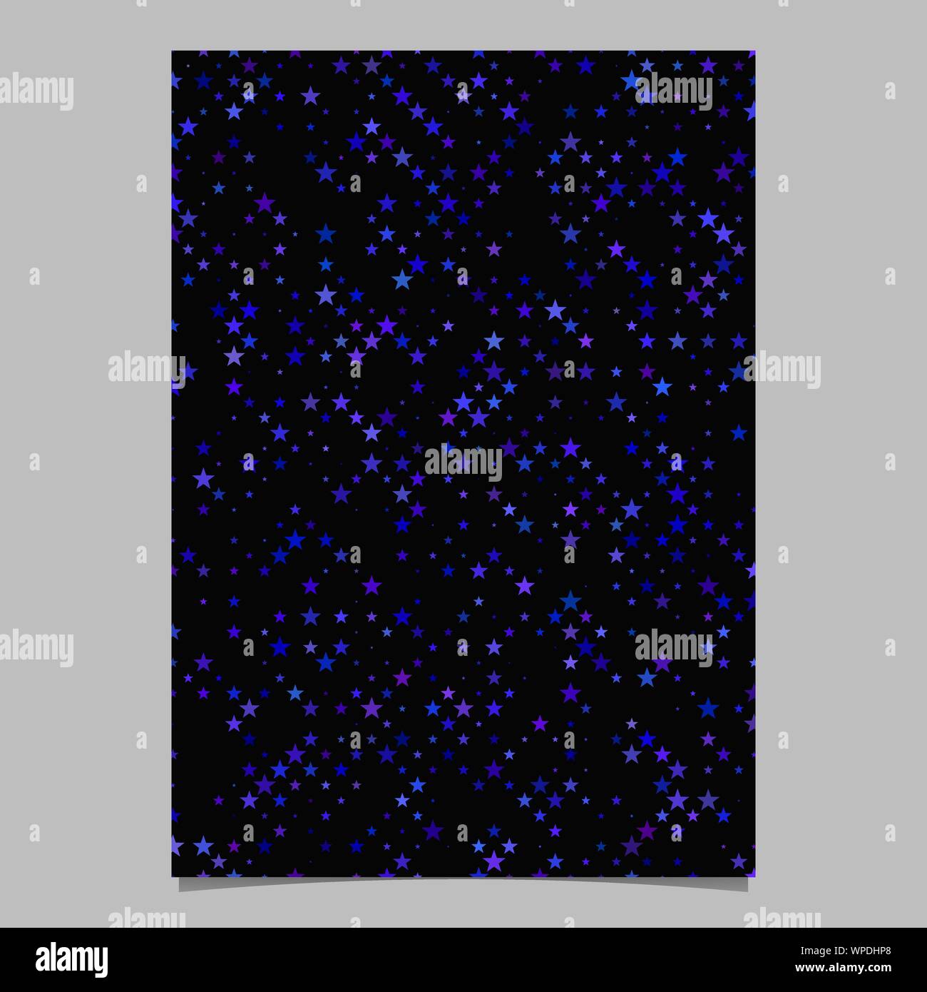 Abstract pentagram pattern background poster template - vector graphic ...