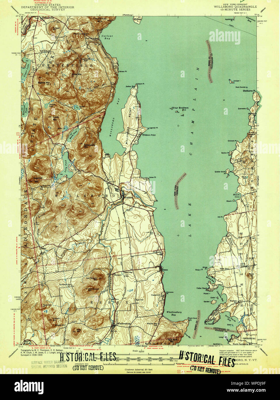 Map of willsboro new york hi-res stock photography and images - Alamy