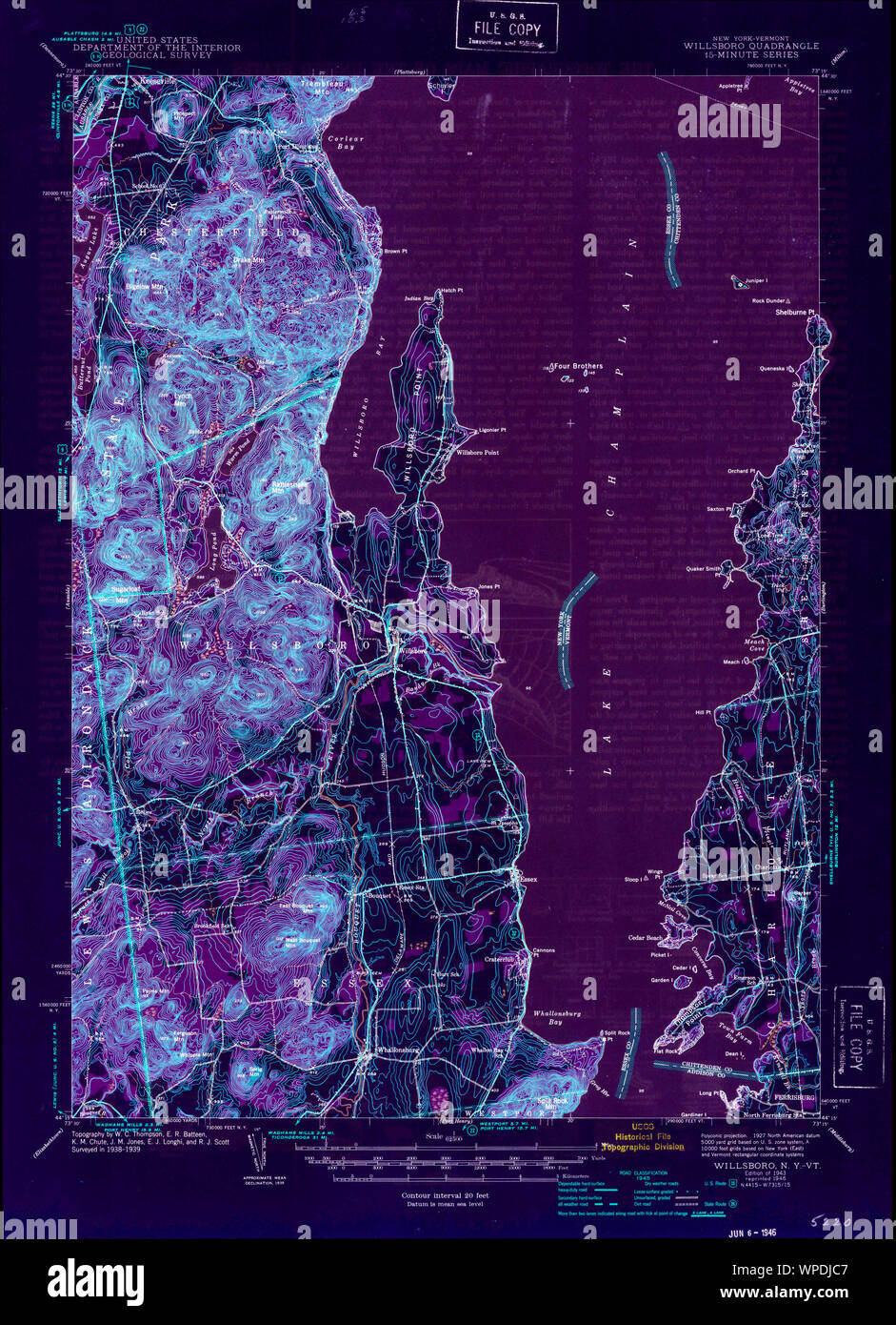 Map of willsboro new york hi-res stock photography and images - Alamy