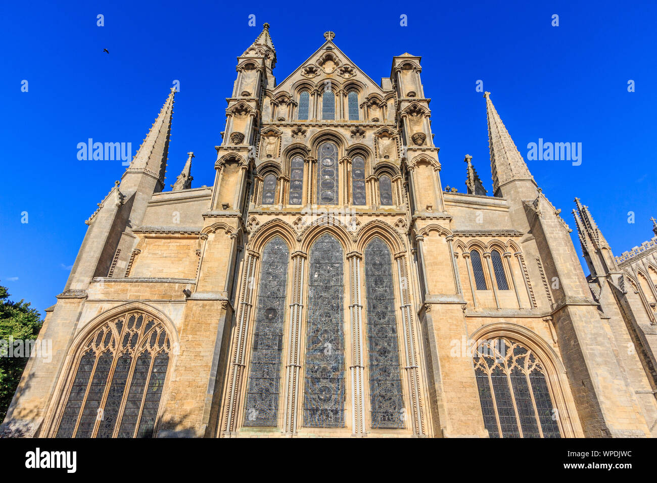 Ely Cathedral and town centre cambridgeshire east anglia england uk gb ...