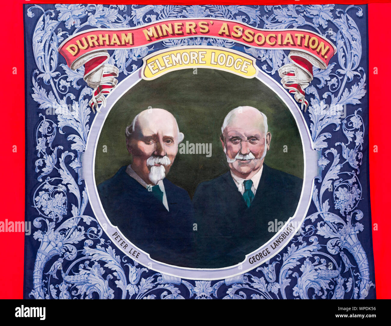 Elemore Lodge banner, Durham Miners' Gala Stock Photo - Alamy