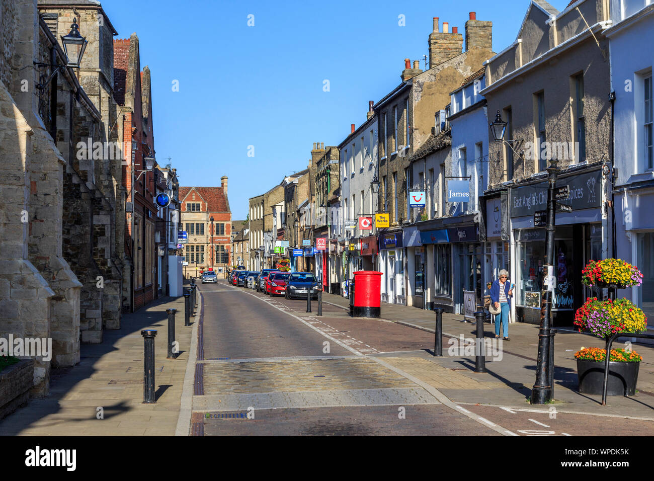 Ely Cathedral and town centre cambridgeshire east anglia england uk gb ...