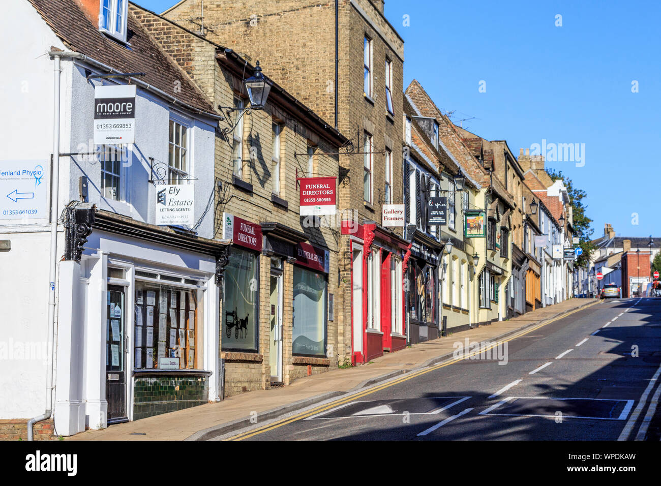 Ely Cathedral and town centre cambridgeshire east anglia england uk gb ...