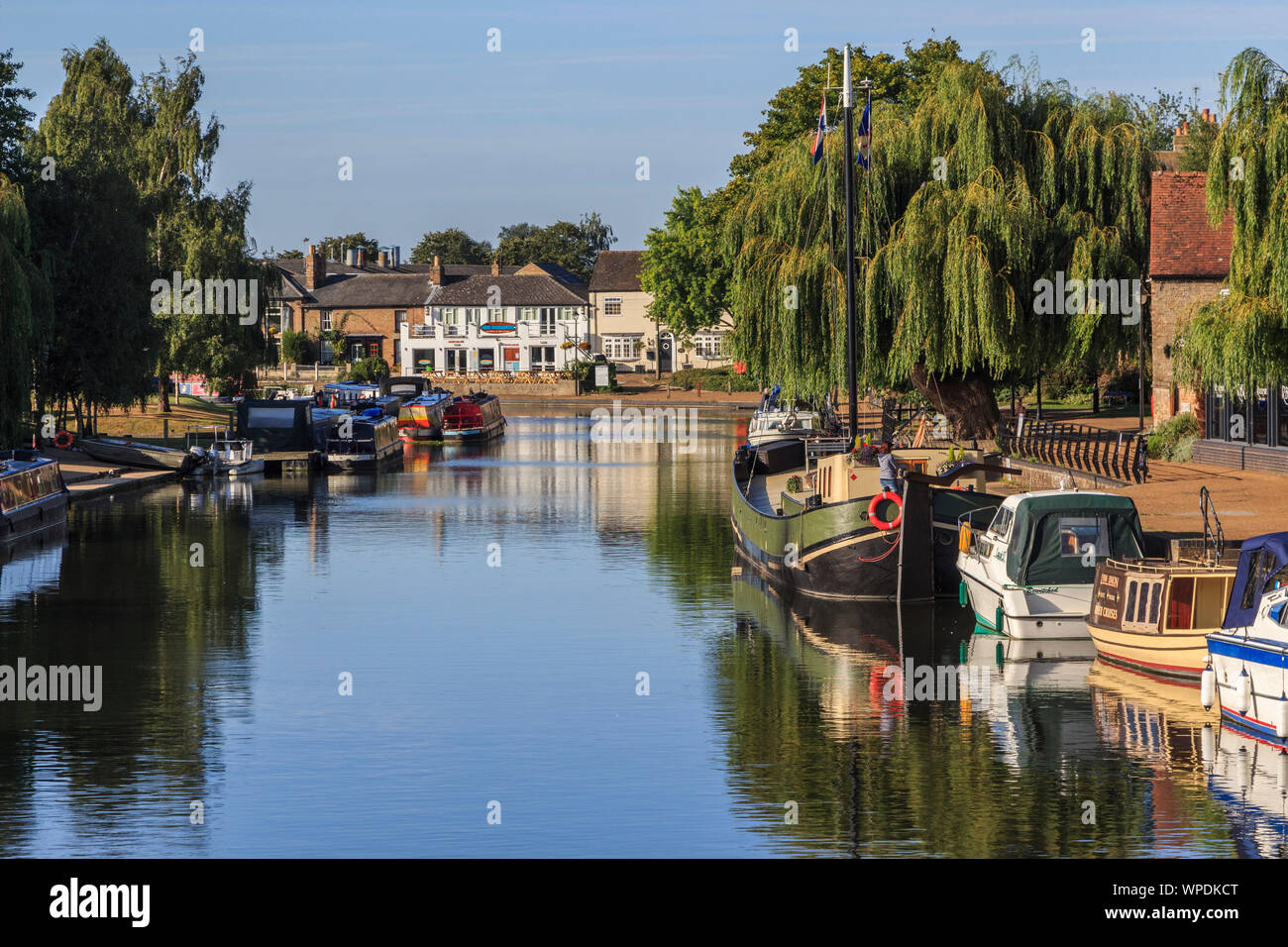 Ely Cathedral and town centre cambridgeshire east anglia england uk gb ...
