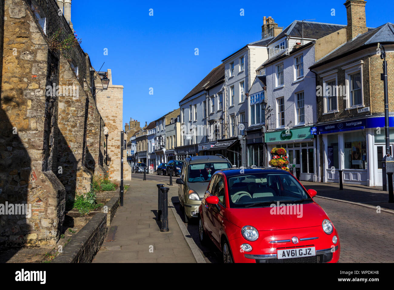 Ely Cathedral and town centre cambridgeshire east anglia england uk gb ...