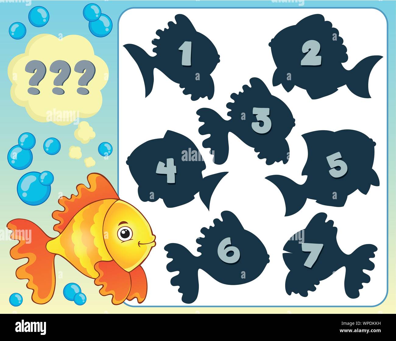 Fish riddle theme image 4 Stock Vector Image & Art - Alamy