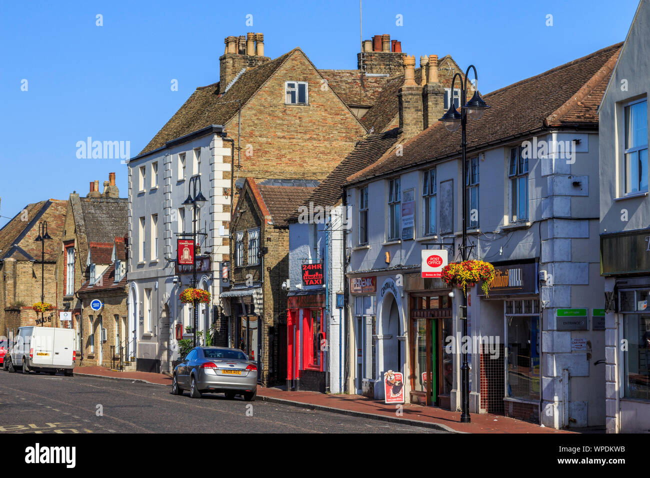 Ely Cathedral and town centre cambridgeshire east anglia england uk gb ...