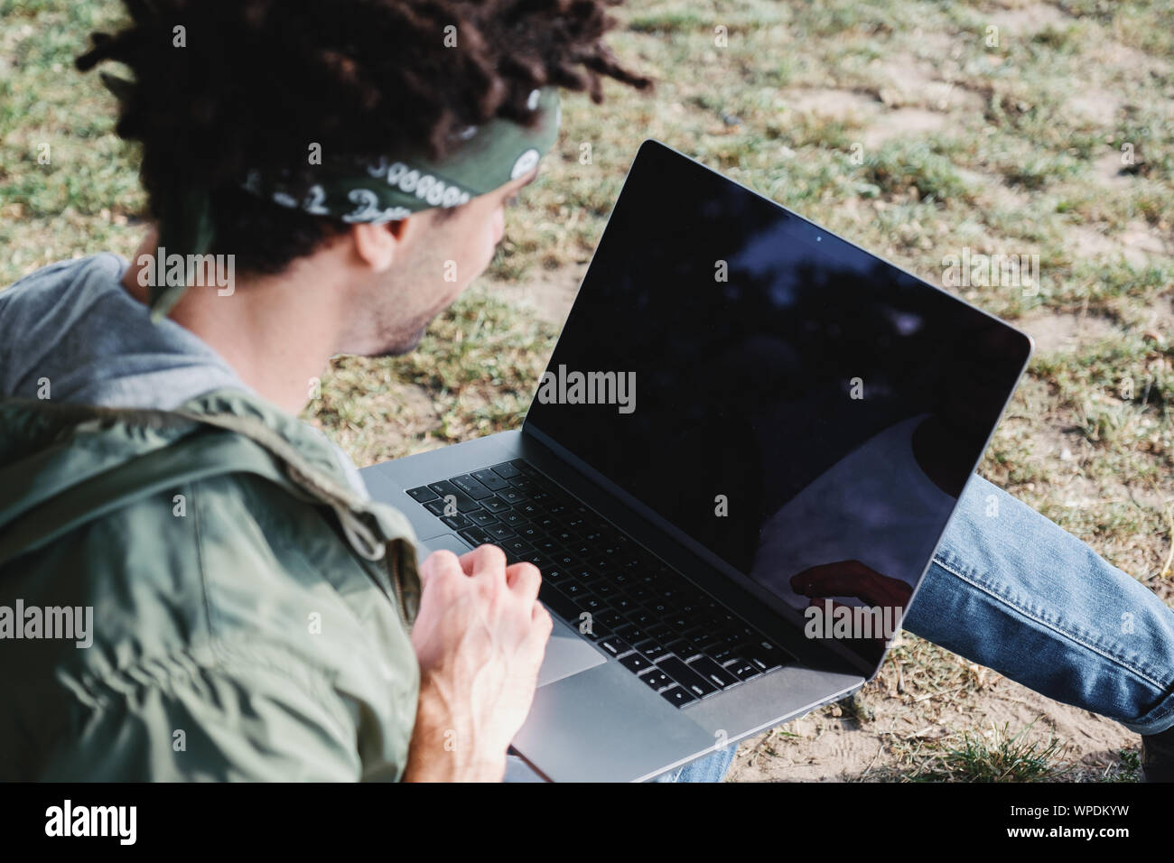 Freelancer developer business online outdoor hi-res stock photography ...